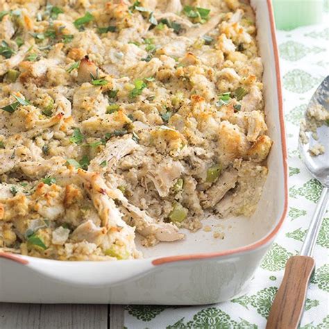 Turkey And Dressing Casserole Paula Deen Magazine Recipe Turkey