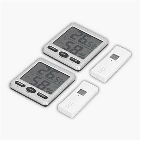 Thermo Hygromètre Professionnel Météo Bleue