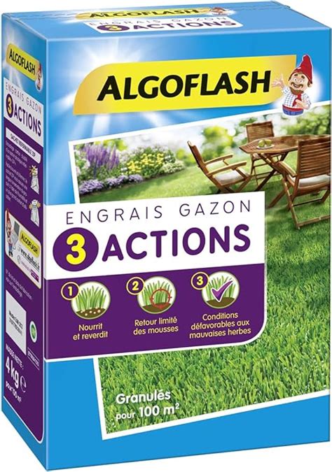 Algoflash Engrais Gazon Actions Jusqu M Kg Etria