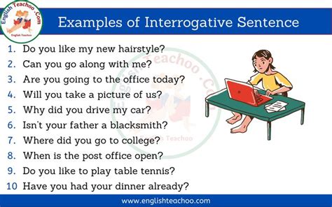 20 Examples Of Interrogative Sentence EnglishTeachoo Sentence