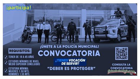 Convocatoria De Reclutamiento Para Ingresar A La Polic A Municipal De