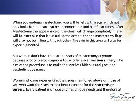 Ppt Mastectomy Scar Revision Surgery Powerpoint Presentation Free Download Id7385316