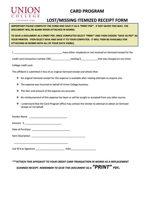 Free 7 Lost Receipt Forms In Ms Word Pdf Excel Lost Receipt Form