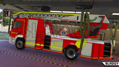 Mercedes Benz Atego DLK Feuerwehr Wuppertal GTA5 Mods