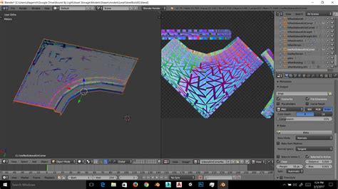 Issue Baking Normal Map From High Poly Mesh To Low Poly Materials And