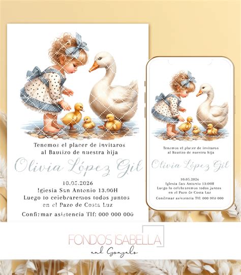 Invitación imprimible de bautizo osito con globos para niño