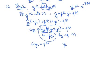 variation of parameters first order differential equations youtube