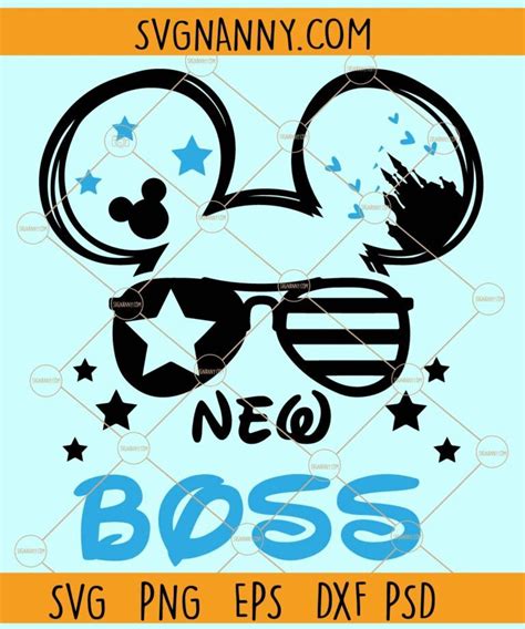 Disney New Boss Svg Mickey Boss Svg Mickey Mouse Svg Patriotic