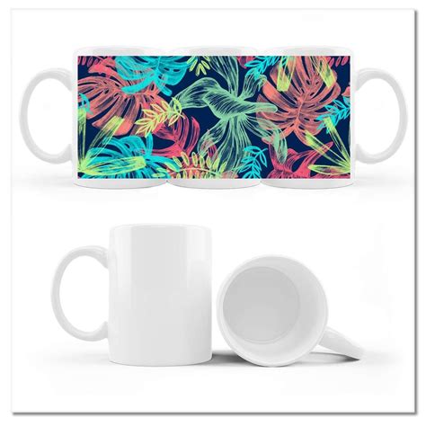 Kubek Ceramiczny Foto Monstera W Kolorze Li Cie Ml Zesmakiem