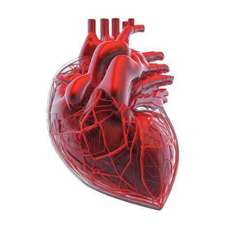 Humain cœur interne organe cœur forme Humain cœur isolé sur