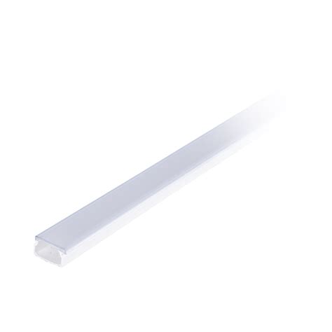 Canaleta Blanca Con Tapa Transparente De PVC Auto Extinguible Ideal