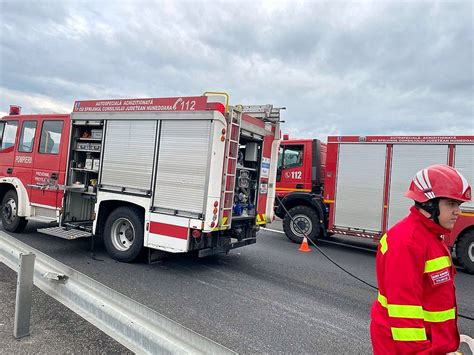 Accident în lanț pe autostrada A1 Circulație îngreunată