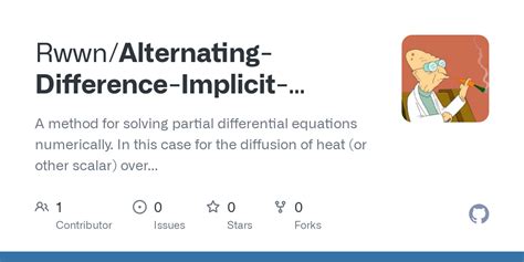 github rwwn alternating difference implicit method a method for solving partial differential