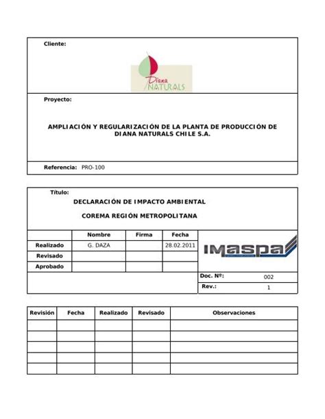 dia completa SEA Servicio de evaluación ambiental