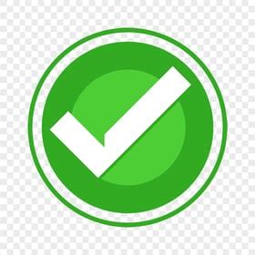 Green Round Check Tick Mark Icon Free Png Citypng