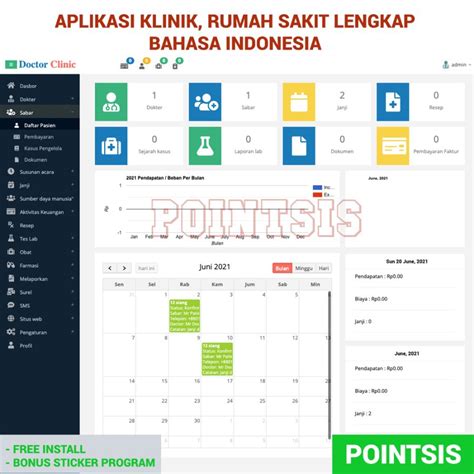 Jual Program Aplikasi Klinik SIM RS Dokter Full Source Code PHP CI