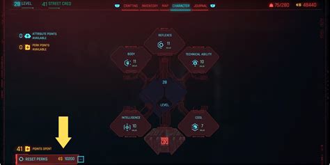 Cyberpunk 2077 How To Respec Perks