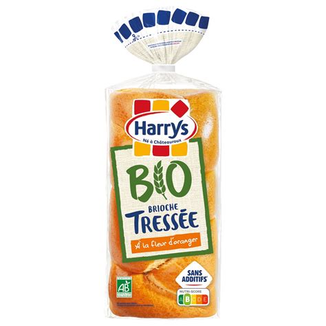 Brioche tressée sans additif Bio HARRYS le sachet de 400g à Prix