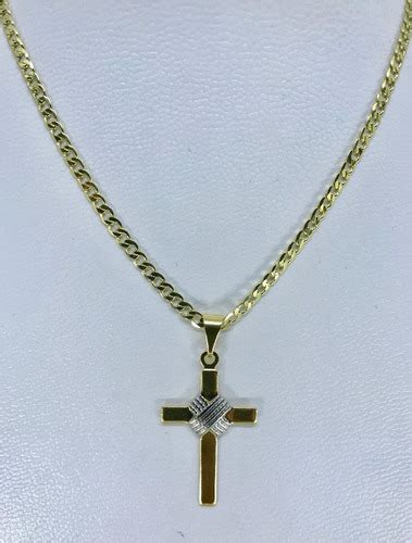 Corrente Masculina 80cm 2mm Pingente Cruz Banhado Ouro 18k Frete grátis