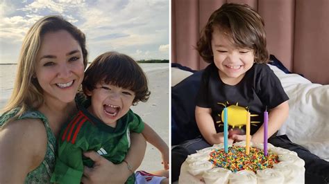 Sherlyn derrocha amor por el cumpleaños 3 de su hijo André sus