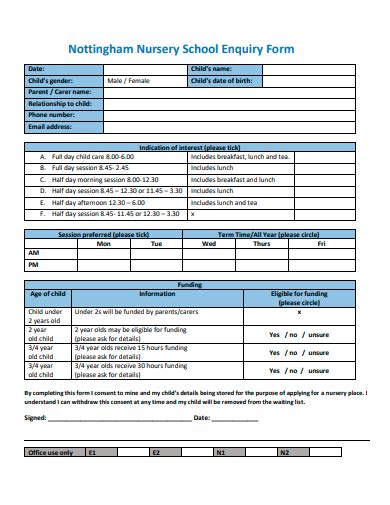 FREE 34 Enquiry Form Samples Templates