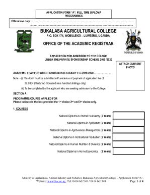 Fillable Online Application Form For Diploma Programmes 2020 2021 Form