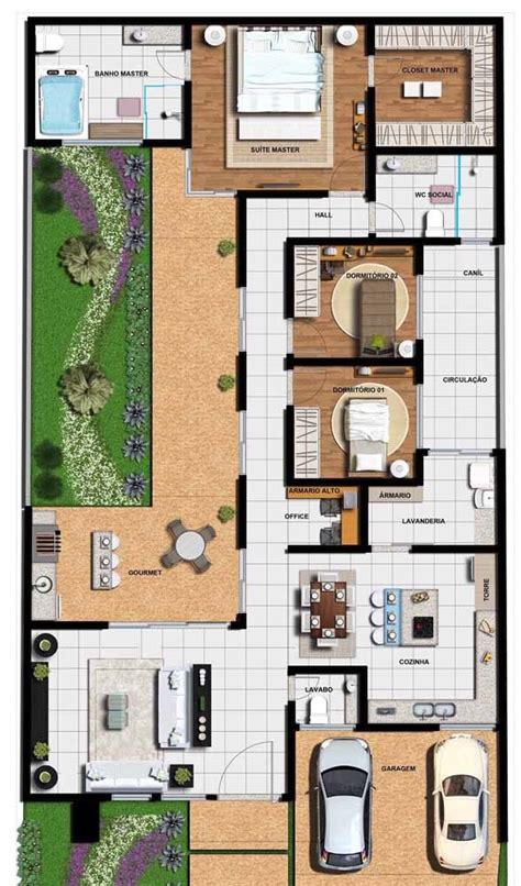 Plantas De Casas T Rreas Projetos E Ideias Para