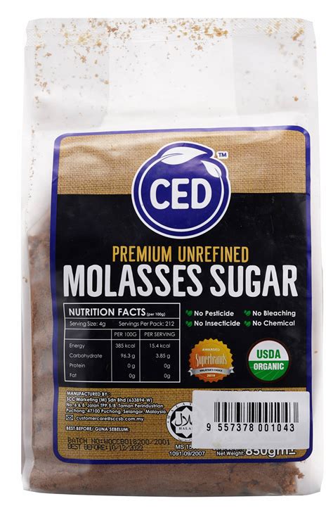 CED Organic Molasses Sugar 850g