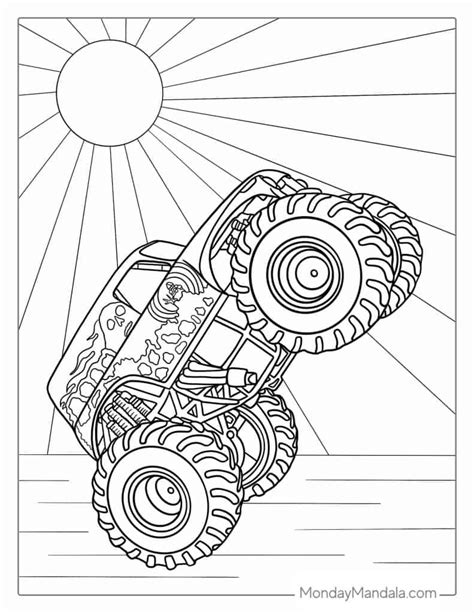 Free Printable Grave Digger Coloring Pages