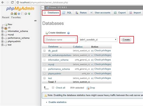 Cara Membuat Database Mysql Dengan Phpmyadmin Serba Komputer