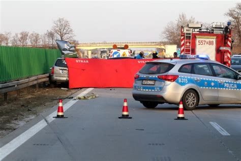 Śmiertelny wypadek na A4 między Legnicą a Wrocławiem Zderzyły się dwa