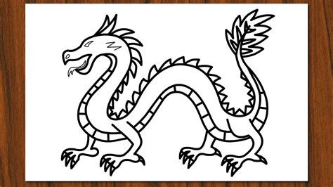 Easy How To Draw A Chinese Dragon Drawing Tutorial For Beginners YouTube