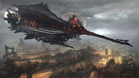 Santa Claus Sleigh Steampunk 4K 8010h Wallpaper PC Desktop