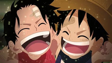 One Piece Portgas D Ace Monkey D Ruffy HD Hintergrundbilder