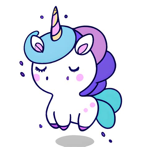 Ilustraci N De Dibujos Animados Kawaii De Unicornio Creative Fabrica
