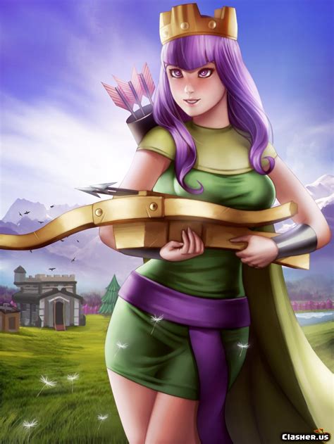 Archer Queen Beautiful Art V3 Clash Of Clans Wallpapers