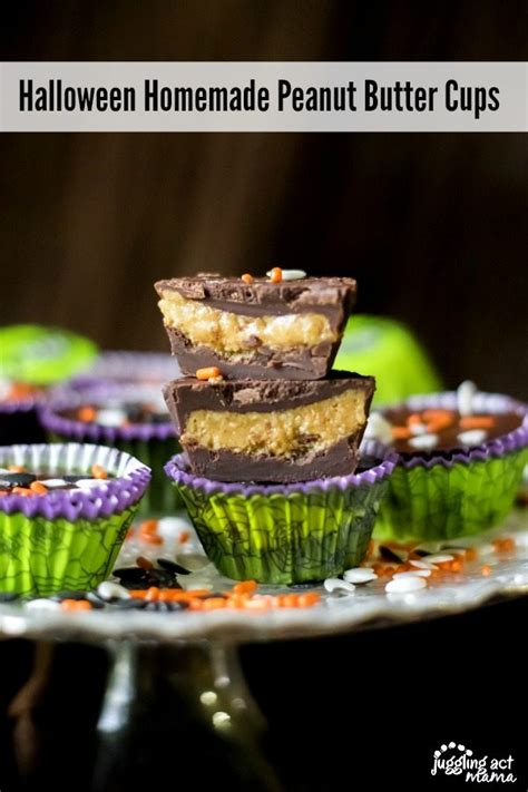 Halloween Homemade Peanut Butter Cups Juggling Act Mama