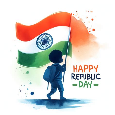 Premium AI Image Happy Republic Day 26th January