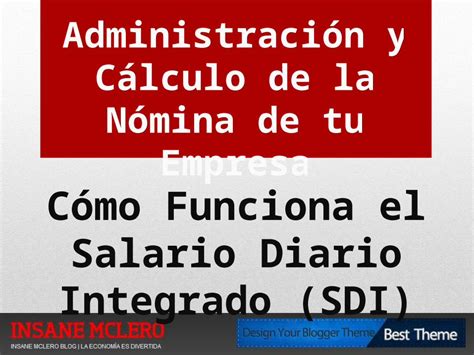 Pptx Presentacion Como Funciona El Salario Diario Integrado