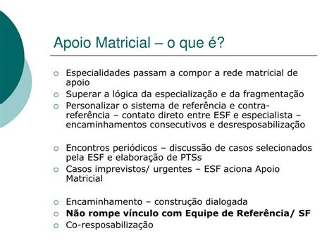 Apoio Matricial O Que é LIBRAIN