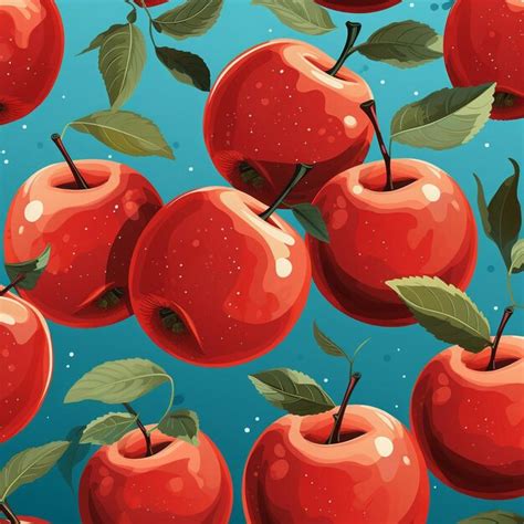 Premium Photo Apple Fruit Illustration For Design Pattern