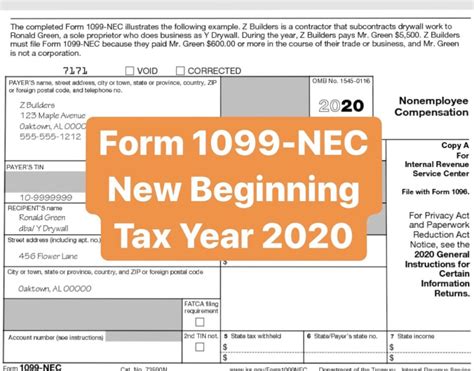 1099 Nec Printable Form Free