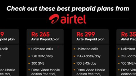 Best Airtel Plans For Unlimited Data Calls Validity September 2023