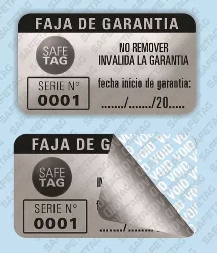 100 Etiquetas Seguridad Void 50x25 Cascara Huevo Hologramas En Venta En