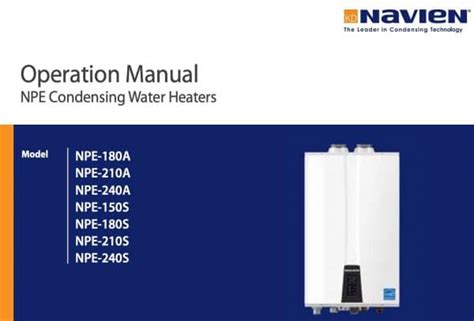 Navien Npe 240s Manual