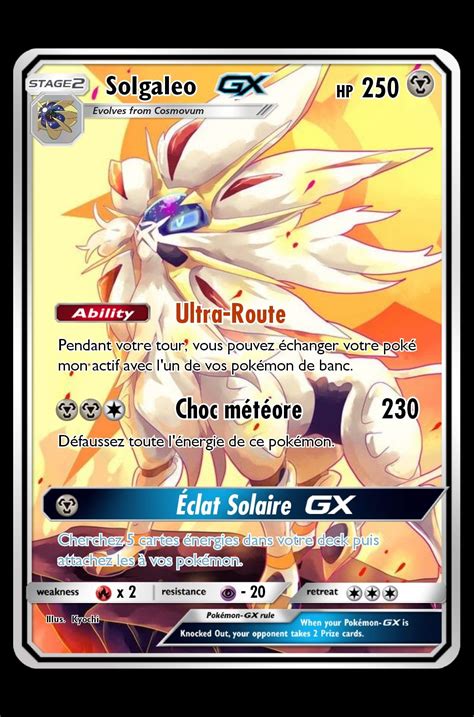 Carte Pokemon Solgaleo Carte