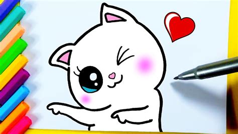 COMO DESENHAR GATINHA FOFA Drawings How To Draw Steps Drawing