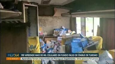 Meio Dia Paraná Foz do Iguaçu PRF apreende mais de mil celulares em
