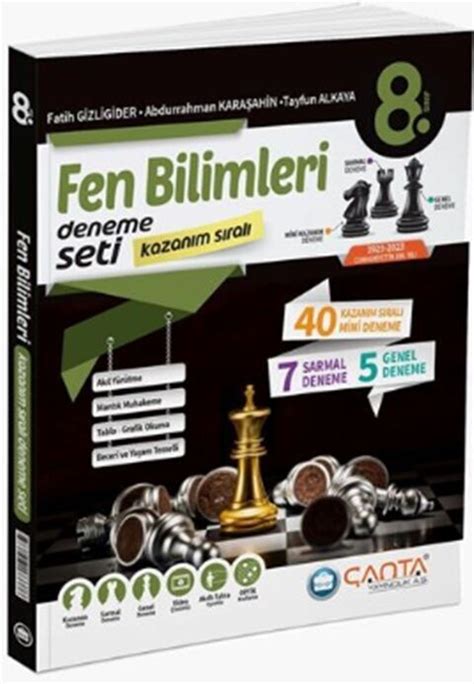 Çanta Yayınları 8 Sınıf Fen Bilimleri Kazanım Sıralı Deneme Seti