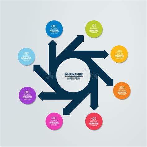 Flowchart Scheme Workflow Diagram Vector Infographic Stock Vector